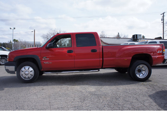 chevrolet silverado 3500 2003 red ls diesel 8 cylinders 4 wheel drive ...