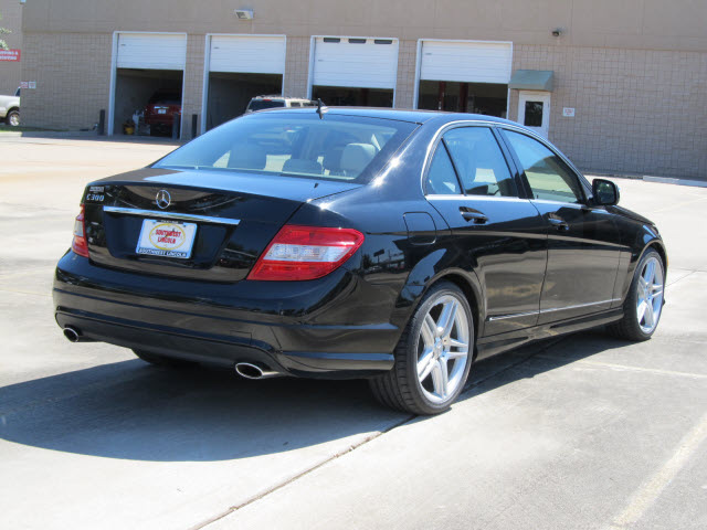 mercedes benz c class 2009 black sedan c300 luxury gasoline 6 cylinders ...
