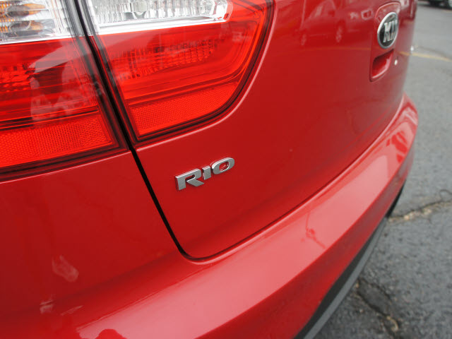 kia rio 2013 signal red hatchback lx gasoline 4 cylinders front wheel ...