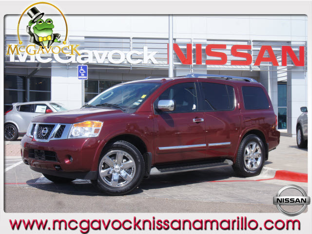 nissan armada 2011 dk red suv platinum gasoline 8 cylinders 2 wheel ...